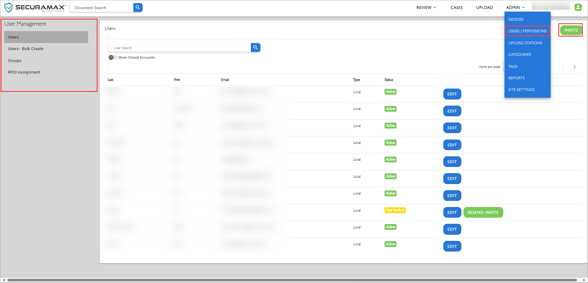 SecuraMax-Admin: Managing Permissions – Pro-Vision Video Systems